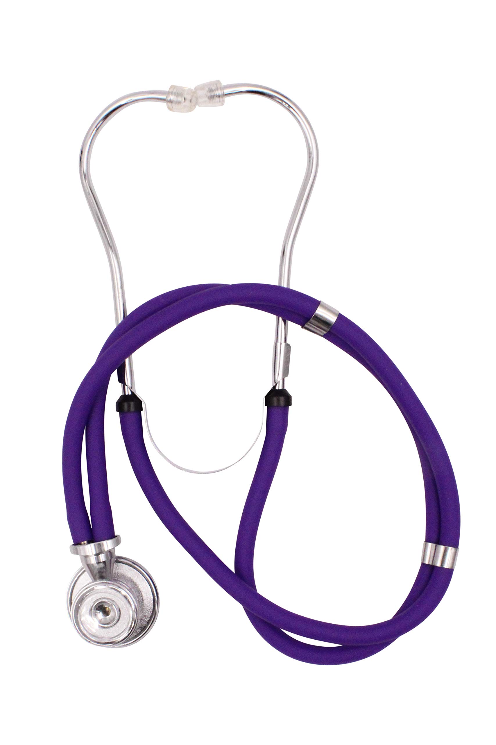 Primacare DS-9295-PU 30" Sprague Rappaport Style Stethoscope for Doctors, Nurses and Medical Students, First Aid Professional Dual Head Cardiology Kit for Men, Women and Pediatric, Purple