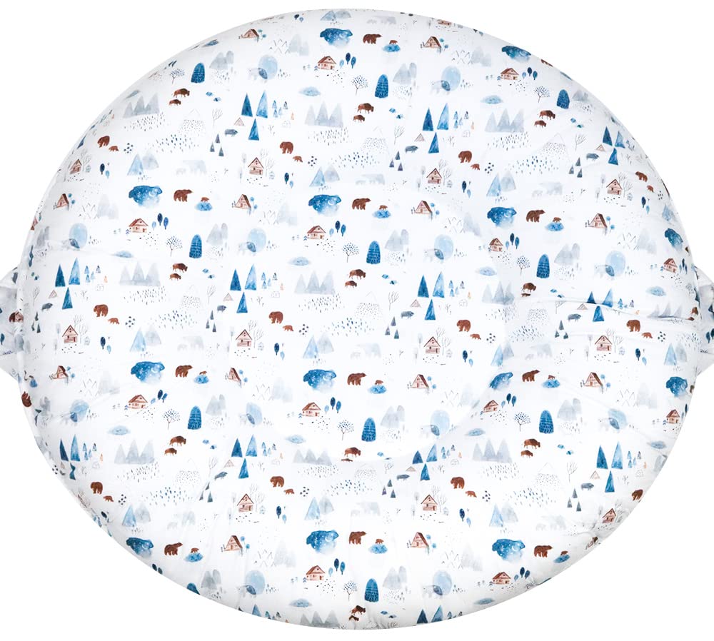 Pello Multi-use Luxe Baby, Toddler Floor Pillow/Play Mat/Lounger (Wyatt/Gray)