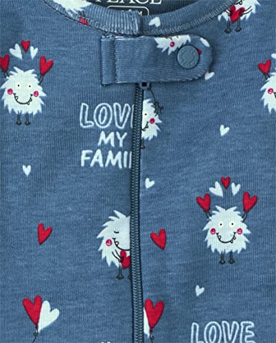 The Children's Place Unisex Baby And Toddler Snug Fit Cotton Zipper One Piece Pajamas,BLUESTONE,2T