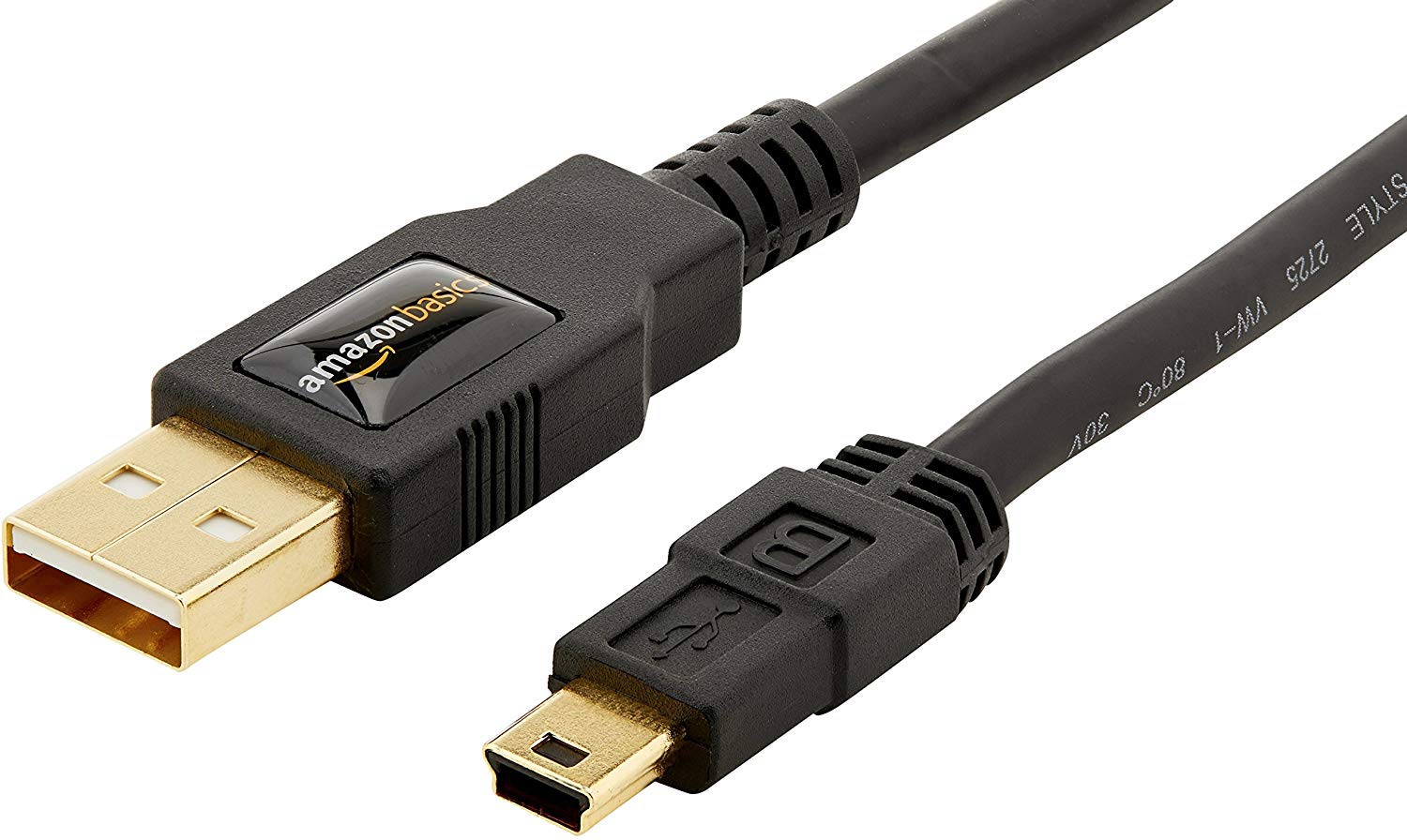 Amazon Basics USB 2.0 Charger Cable - A-Male to Mini-B Cord - 3 Feet (0.9 Meters) & USB 2.0 A-Male to Micro B Charger Cable, 3 feet, Black