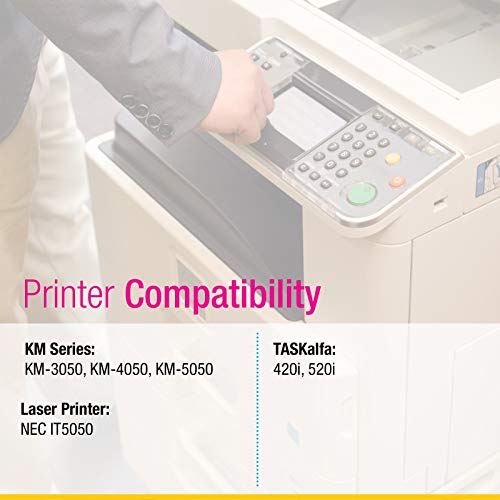 CS Compatible Toner Cartridge Replacement for Kyocera Mita TK-717 TK717 Black KM Series KM-3050 KM-4050 KM-5050 Laser Printer NEC IT5050 TASKalfa 420i 520i Toner Cartridge Black