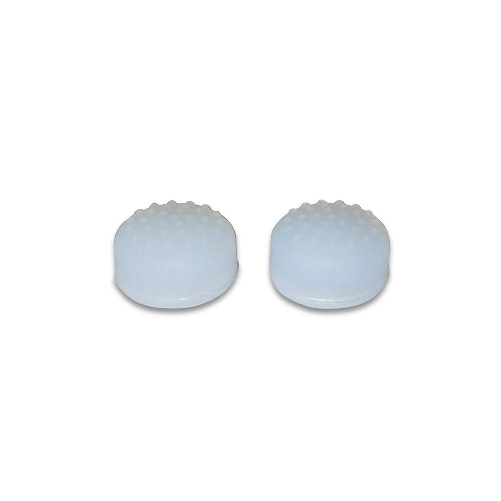 2 PCS Silicone Analog Thumb Stick Grips Caps Thumbsticks Joystick Cap for Switch Poke Ball Plus Pokeball NS Baoke Dream Elf Ball Plus Controller (White)