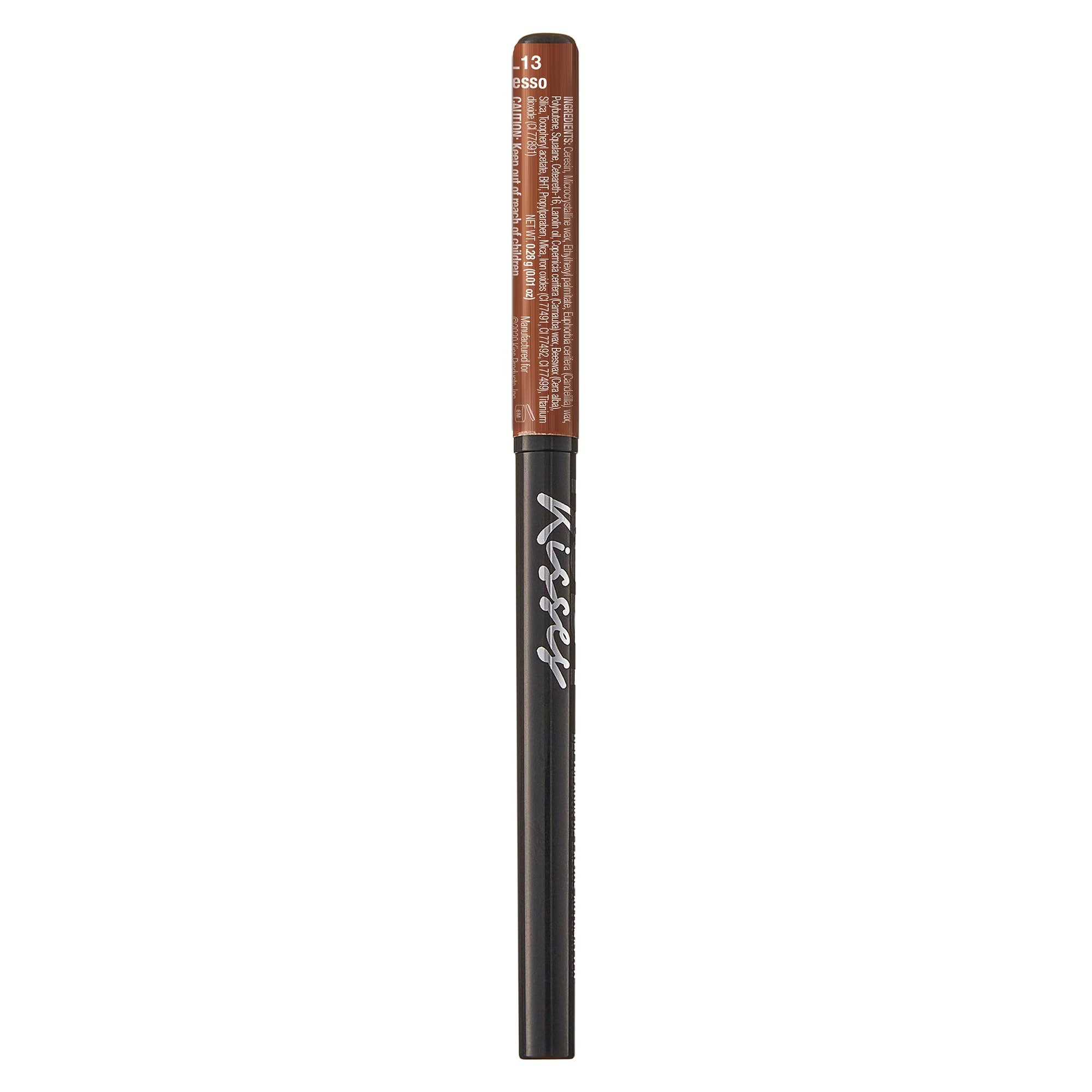 Ruby Kisses Auto Lip Liner Pencil, Long Lasting & Non-Fading, Smooth Application, Non-Feathering with Rich Color, No Sharpener Needed, Ideal for Full Lips Look (Espresso) (3 PACK)