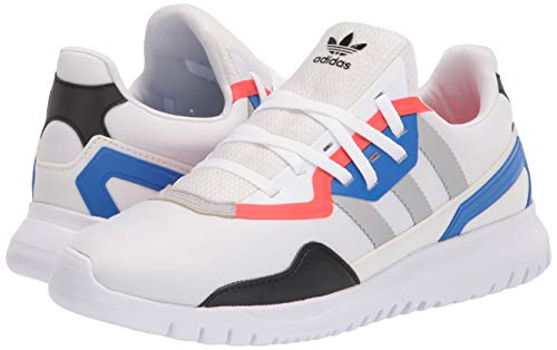 adidas Originals Baby Originals Flex Sneaker, White/Grey/Glory Blue, 5.5 US Unisex Infant
