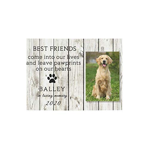 Custom Dog Photo and Name Panel for Tabletop Display 8x6 Inches Best Friends Pet Sympathy Gift Personalized Dog and Cat Memorial Gifts