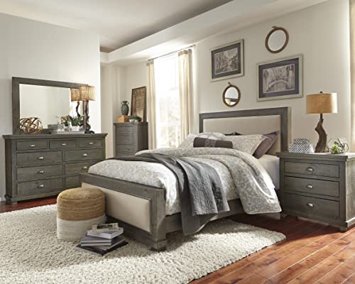 Progressive Furniture Willow Nightstand, Distressed Dark Gray