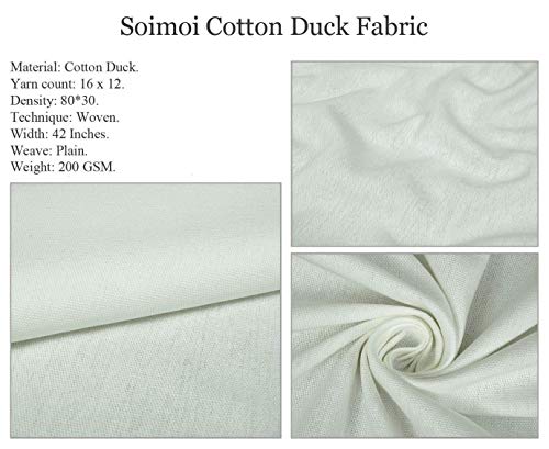 Soimoi Blue Cotton Canvas Fabric Bridge & Yacht Nautical Print Fabric by The Yard 56 Inch Wide