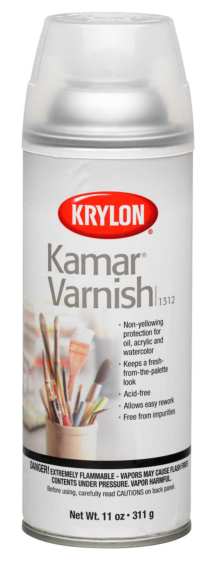 11 oz Krylon 1312 Kamar Varnish Clear Acrylic Varnish