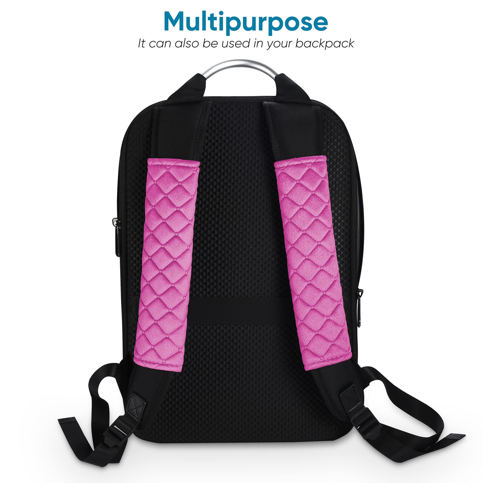 2Pcs Car Seat Belt Cover Pads, Shoulder Seatbelt Pads Cover, Safety Belt Strap Shoulder Pad for Adults and Children (Pink)