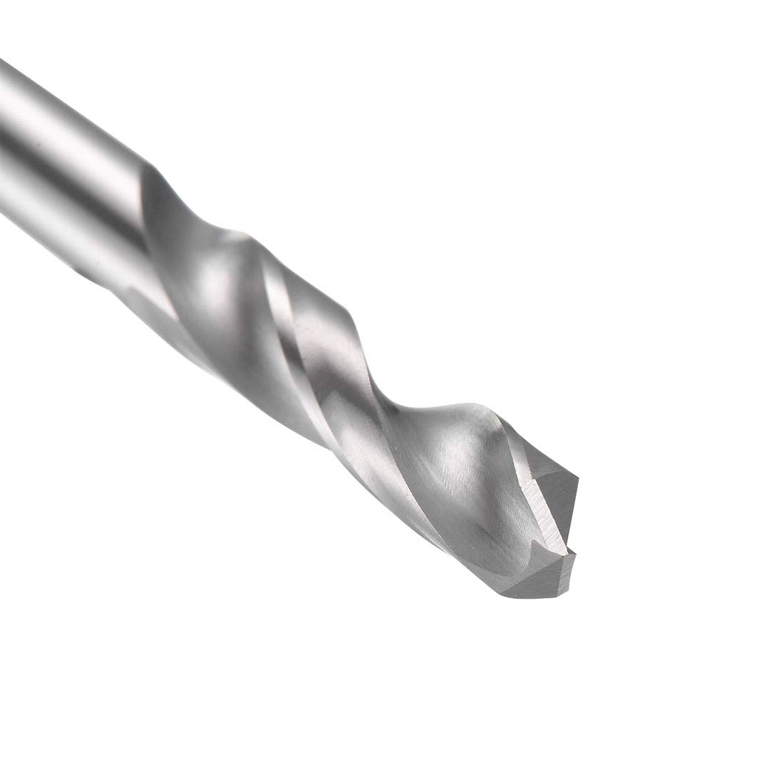 uxcell 4.95mm Solid Carbide Drill Bits Straight Shank for Stainless Steel Alloy Hard Steel, Hardened to 50 HRC, 2 Pcs