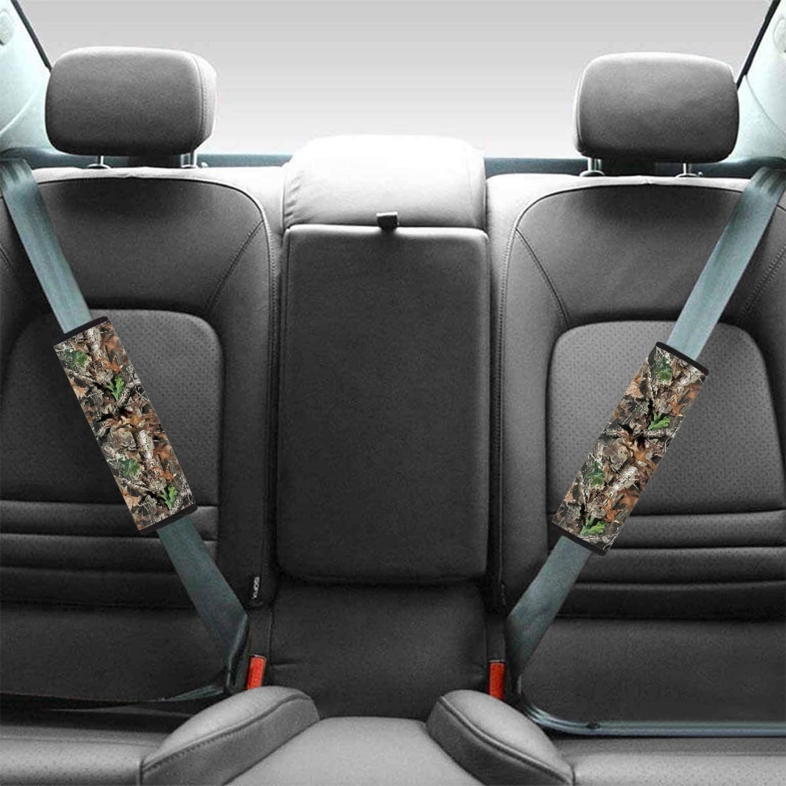 LedBack Fashion Camouflage Print Car Seat Belt Cover,Shoulder Seatbelt Pads,Soft Comfortable Shoulder Strap Pad for Men Women,2 Pack