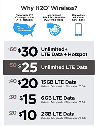 H2O Wireless PREPAID | Alcatel SMARTFLIP 4052R | 4G LTE | 4GB Flip-Phone | SIM Included | Black |
