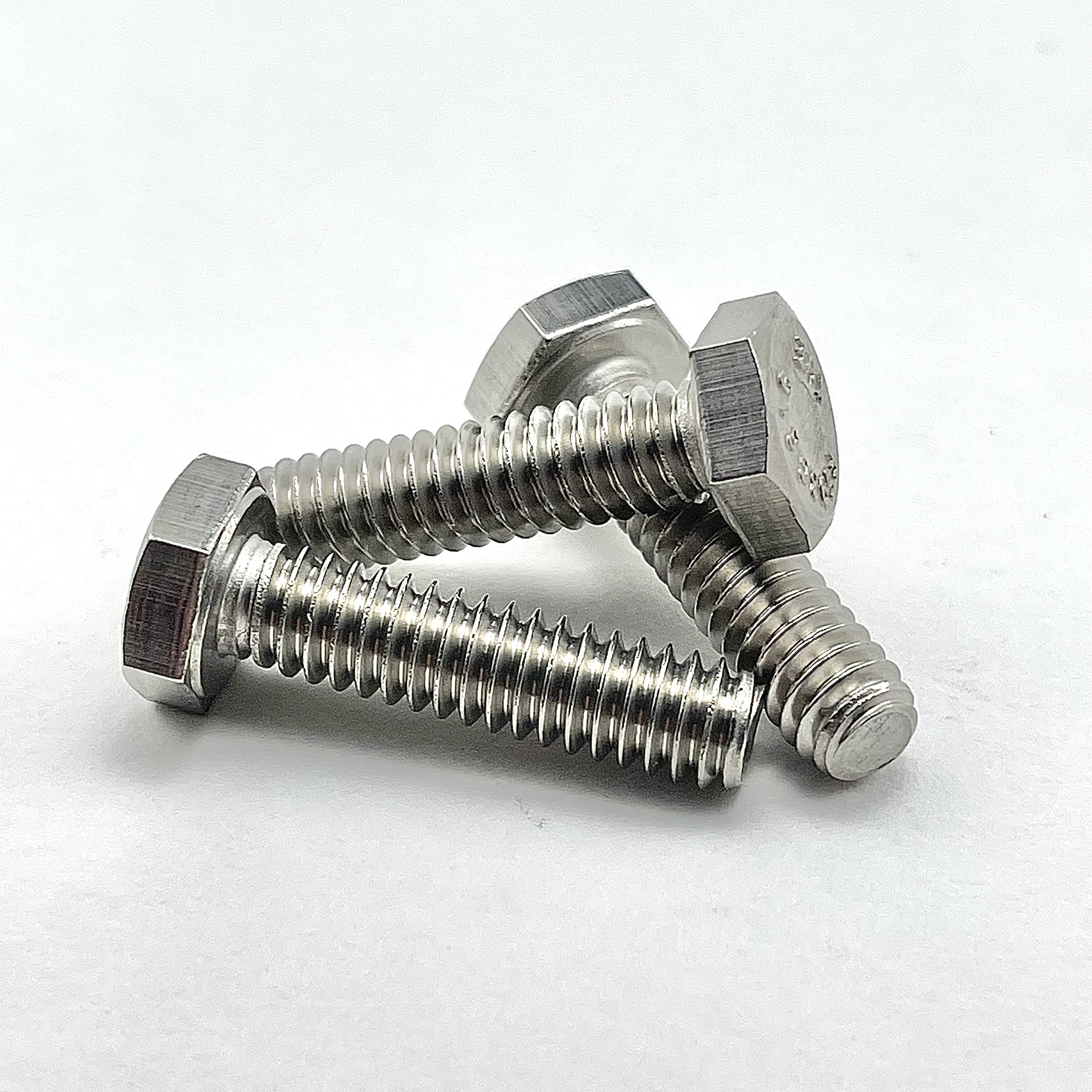 1/4"-20 Hex Bolts Super Corrosive Resistant 316 Stainless Steel (100)