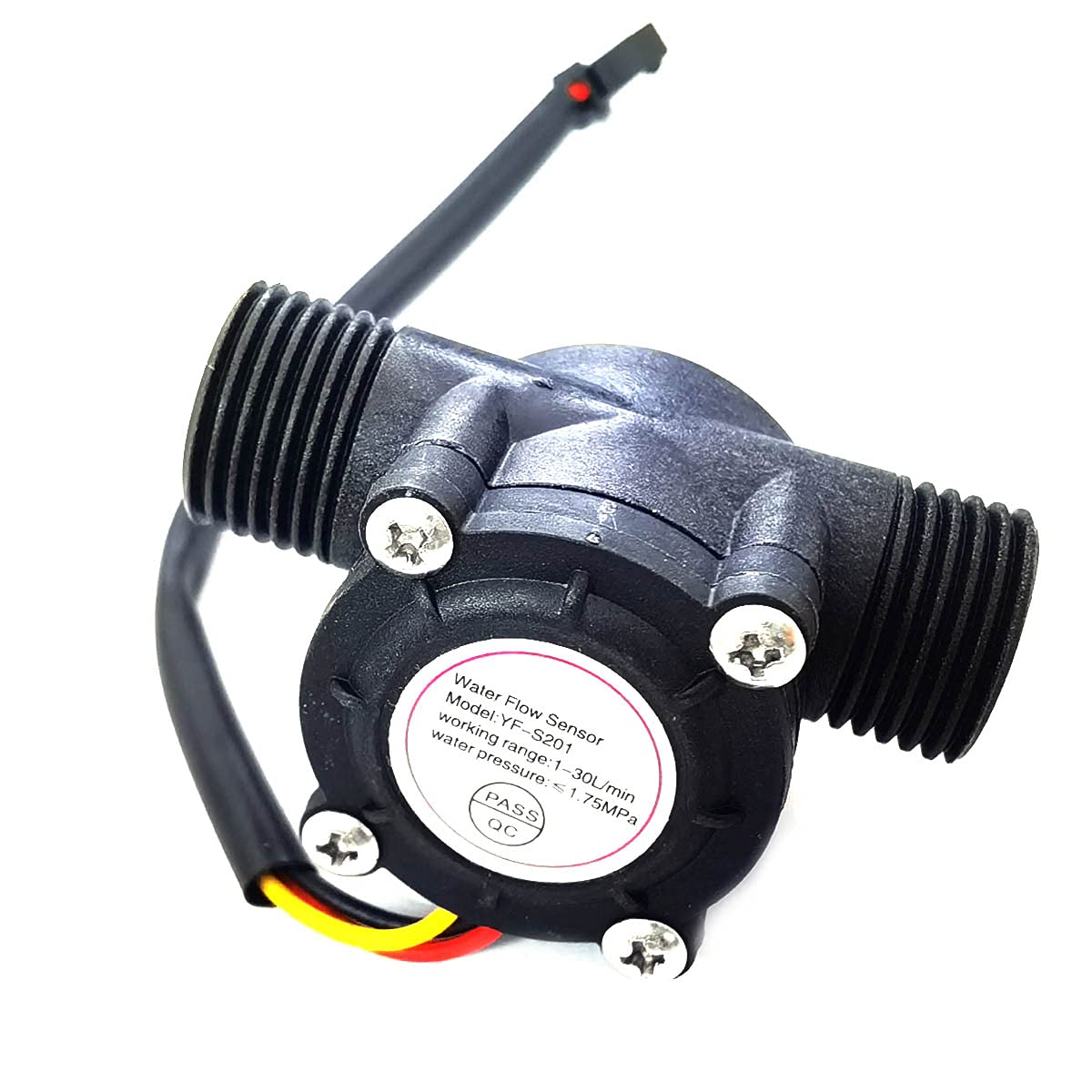 Kiro&Seeu 1/2" Water Flow Hall Sensor Control Switch Fluid Flow Meter Flowmeter Counter 1-30L/min