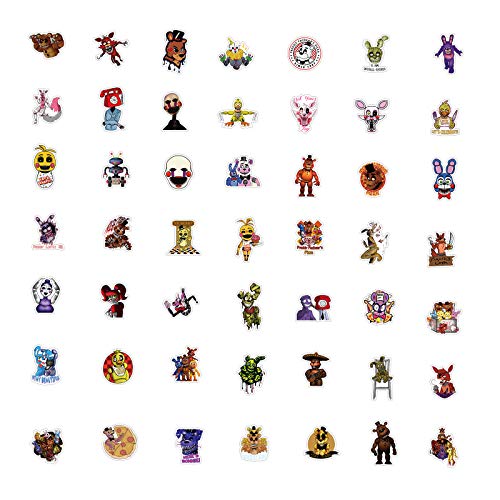100PCS FNAF Stickers| Aesthetic Vinyl Waterproof Sticker for Car Motorcycle Bicycle Luggage Decal Laptop Terror Game Stickers