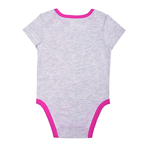Nickelodeon Blue’s Clues & You Girls’ Blue and Magenta 3 Pack Bodysuits for Newborn and Infant – Pink/Grey