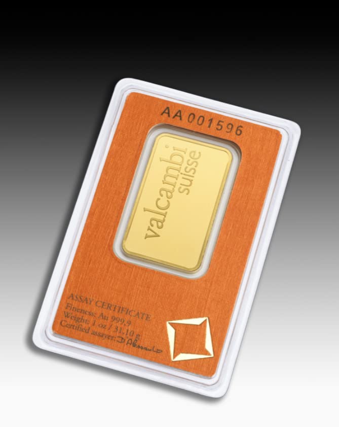 1 oz Valcambi Suisse Gold bar 0.999 ( In Assay )