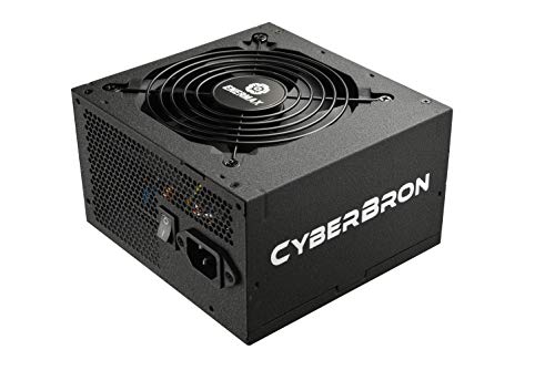 Enermax Cyberbron 500W Power Supply, 80 PLUS Bronze, Non-Modular PSU, Silent Fan, Black Flat Cable, ATX Compact 140mm Size, 5 Year Warranty