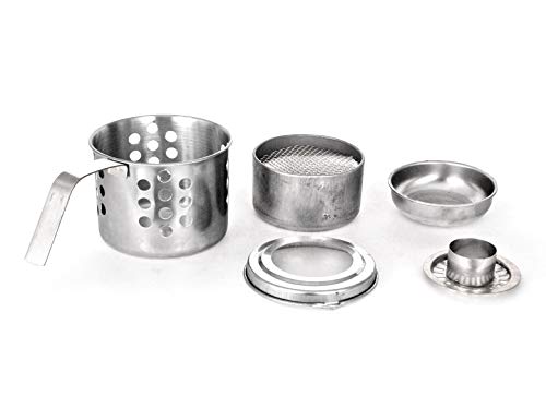 Hinomaru Collection Shabu Shabu Mini Hot Pot Stainless Steel With Glass Lid Chafing Dish Single Serving Mini Casserole Pot Cooking Gel Fuel Cookware
