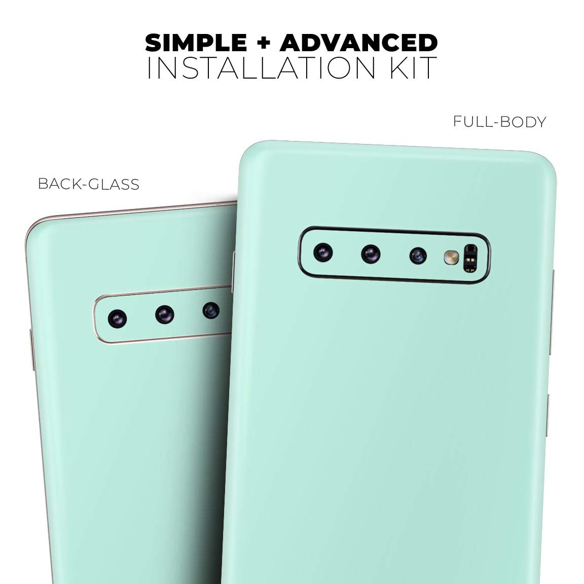DesignSkinz Subtle Solid Green Protective Vinyl Decal Wrap Skin Cover Compatible with The Samsung Galaxy S20 (Screen Trim & Back Glass Skin)