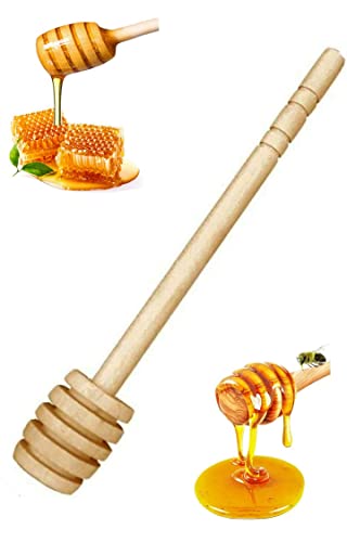 Honey Dipper Wooden Stick- Honey Dipper Honeycomb Stick Honeycomb Spoon Charcuterie Utensils Honey Spoon Honey Server Honey Stirrer Honey Wooden Dipper 6 Inch Wedding Party Gift Craft 1 Piece