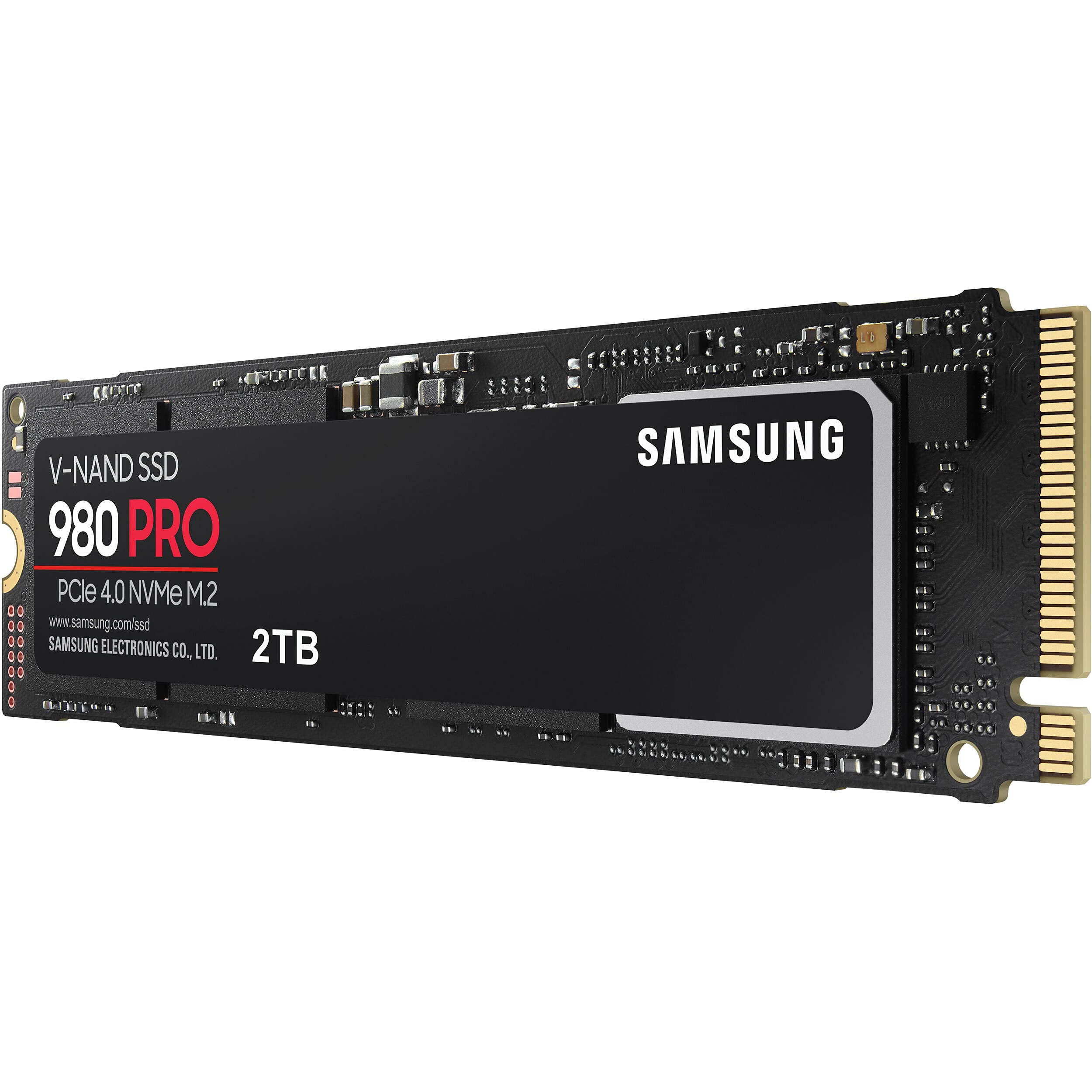 Samsung 980 PRO 2TB PCIe SSD - 7,000 MB/s 4.0 x 4 M.2 NVMe Gen4 Internal Gaming Solid State Drive with V-NAND Technology for Laptops Desktops and Crypto Chia Mining - MZ-V8P2T0B/AM