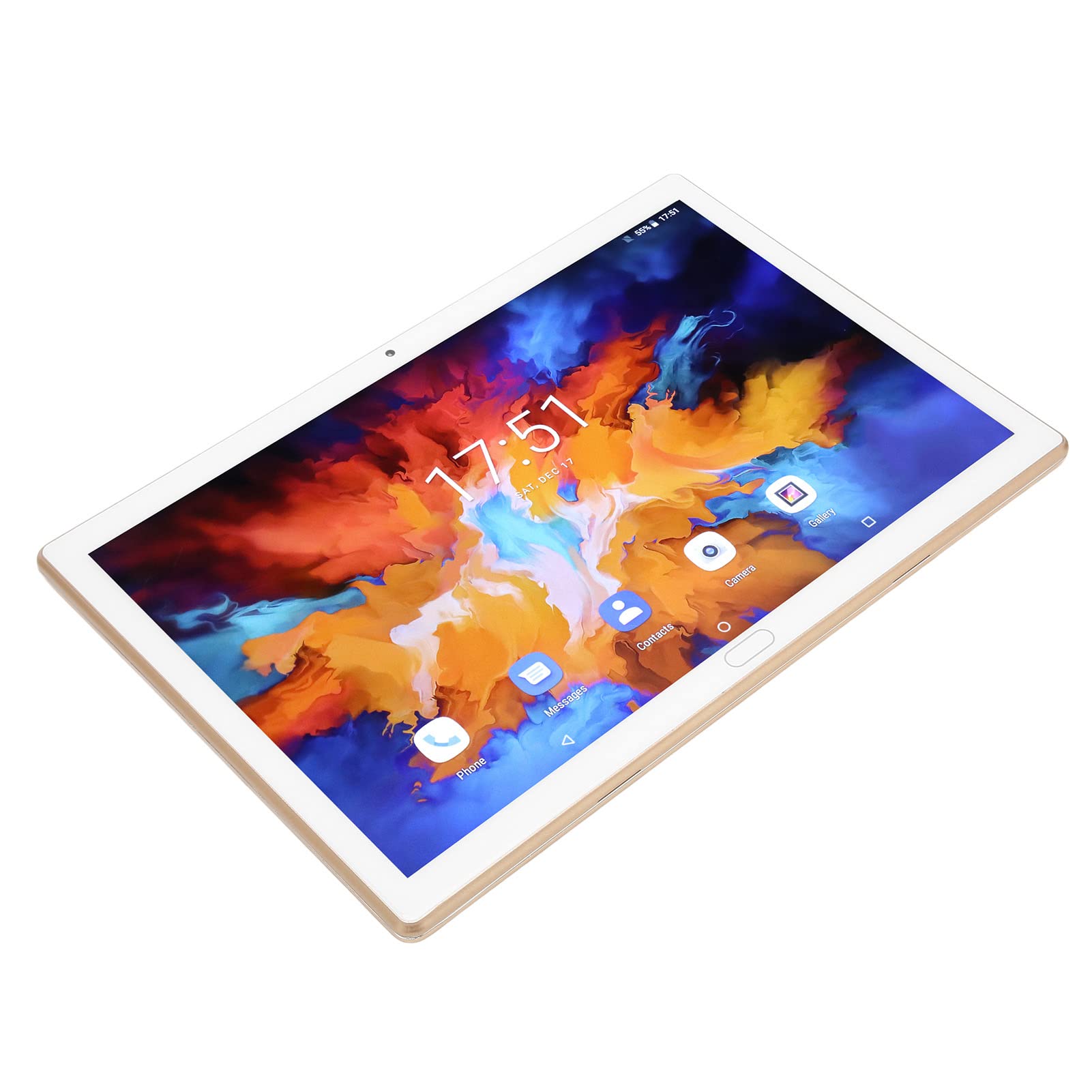 10.1 Inch Tablet, Android 11 2.4/5G WiFi Tablet PC, 8+128GB, MTK6580 Octa CPU, 1920x1200 IPS Screen, for Entertainment (Gold)