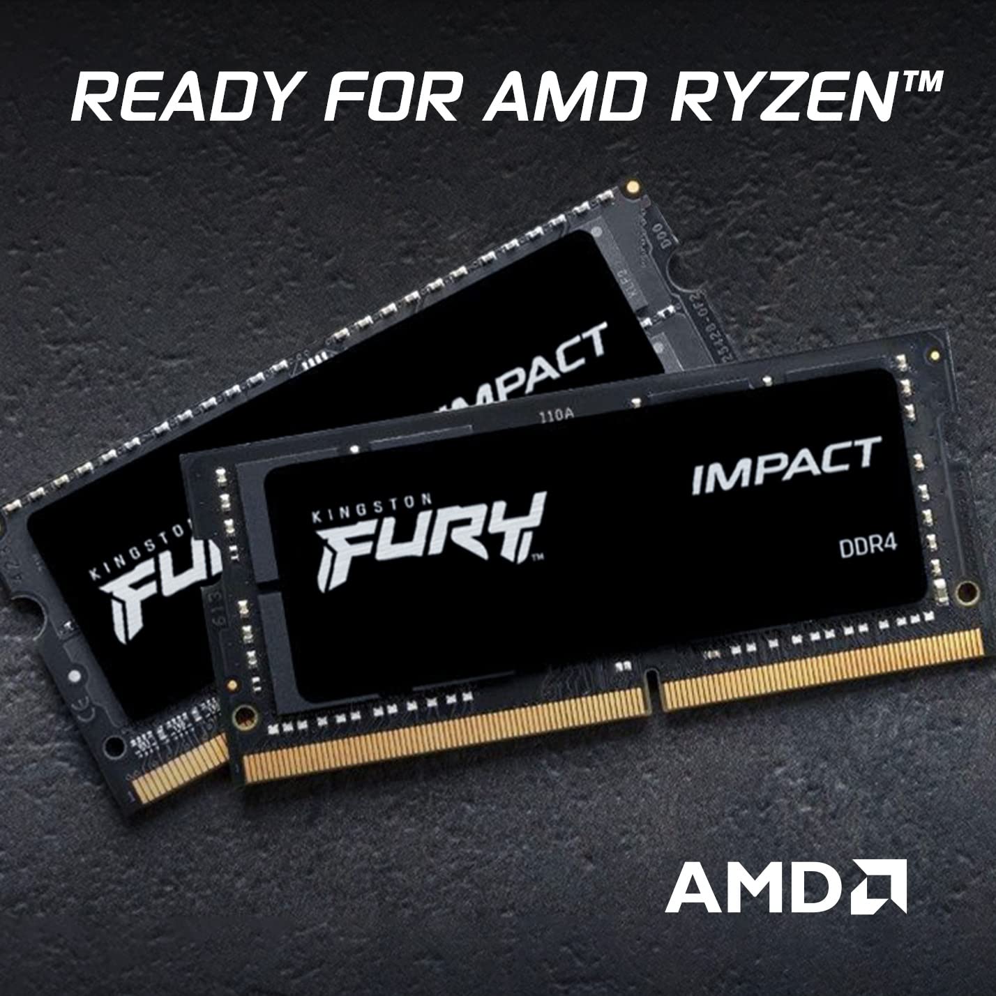 Kingston FURY Impact 32GB (2x16GB) 3200MT/s DDR4 CL20 Laptop Memory Kit of 2 | Intel XMP | AMD Ryzen | Plug n Play | Low Power Consumption | KF432S20IBK2/32