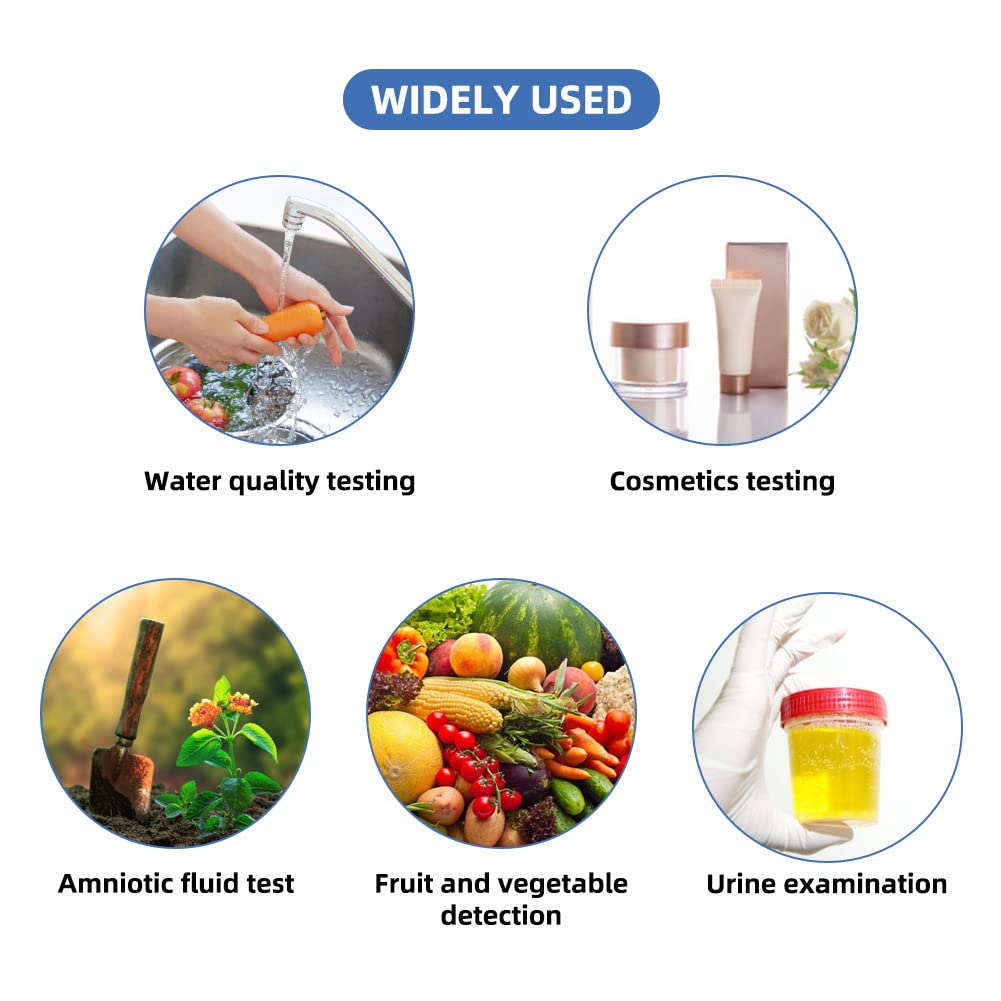 20 Pack pH Test Strips. 1600 Strips Universal pH 1-14 Test Paper, for Teaching, Chemical Experiments, Saliva, Urine, Water and Soil pH Monitoring
