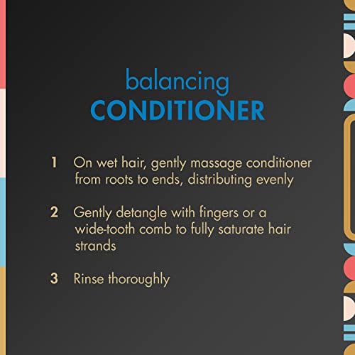 MY BLACK IS BEAUTIFUL Balancing Sulfate Free Conditioner for Dry and Damaged Hair, Blue Ginger Mint, 8.4 fl oz