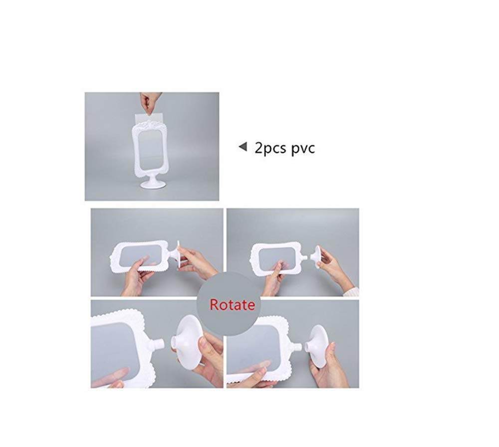 10 Pack Red 4x6" Double Sided Picture Frame Bulk,Stand Photo Frame Sign Display Holder with Inserts and Base,Each Holds 2 Pictures for Price Tag,Wedding, Ornaments,Party Frames Table Number