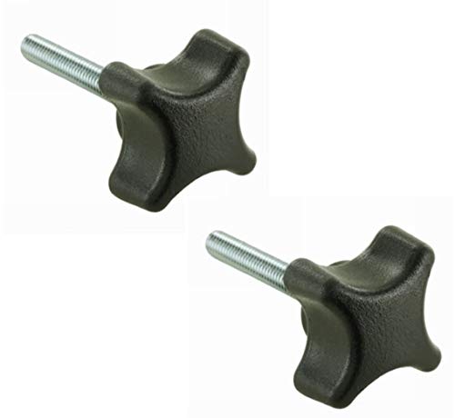 2X Cross Hand KNOB Threaded Bolt Plastic Head M5 M6 Fastener Butterfly Wing Screw (M5x30)