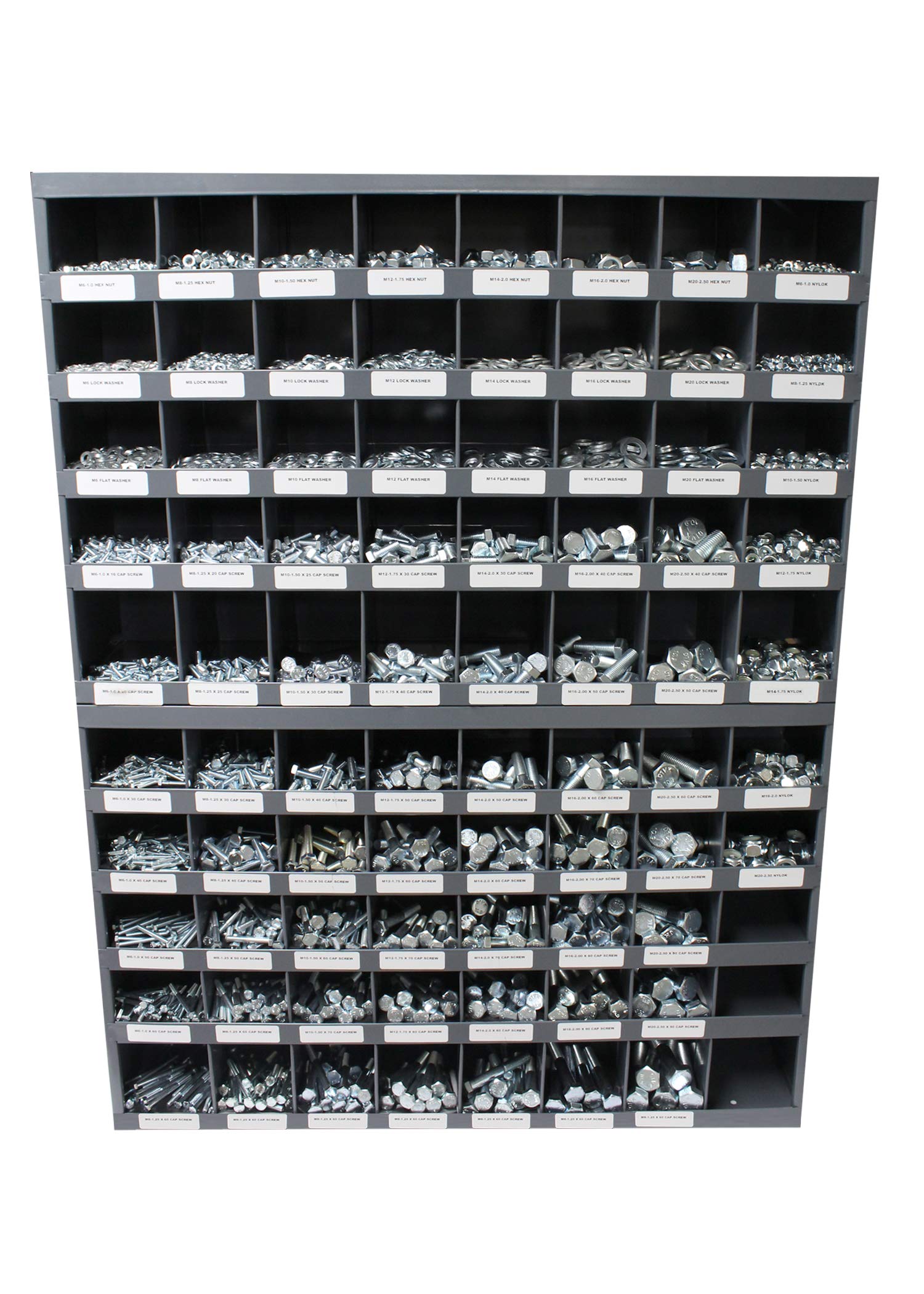 5170 Piece Grade 5 USS Coarse Thread Bin Kit with Two (2) 40 Hole Bins