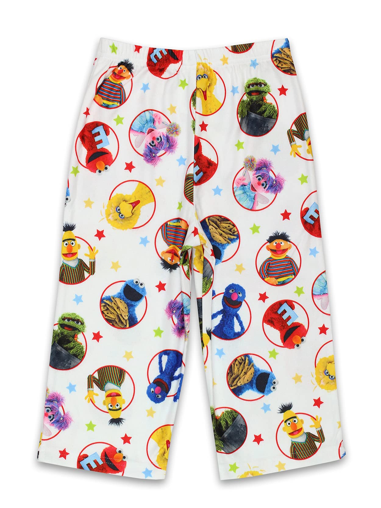 Sesame Street Elmo Toddler Coat Style Pajamas Set (2T, White)