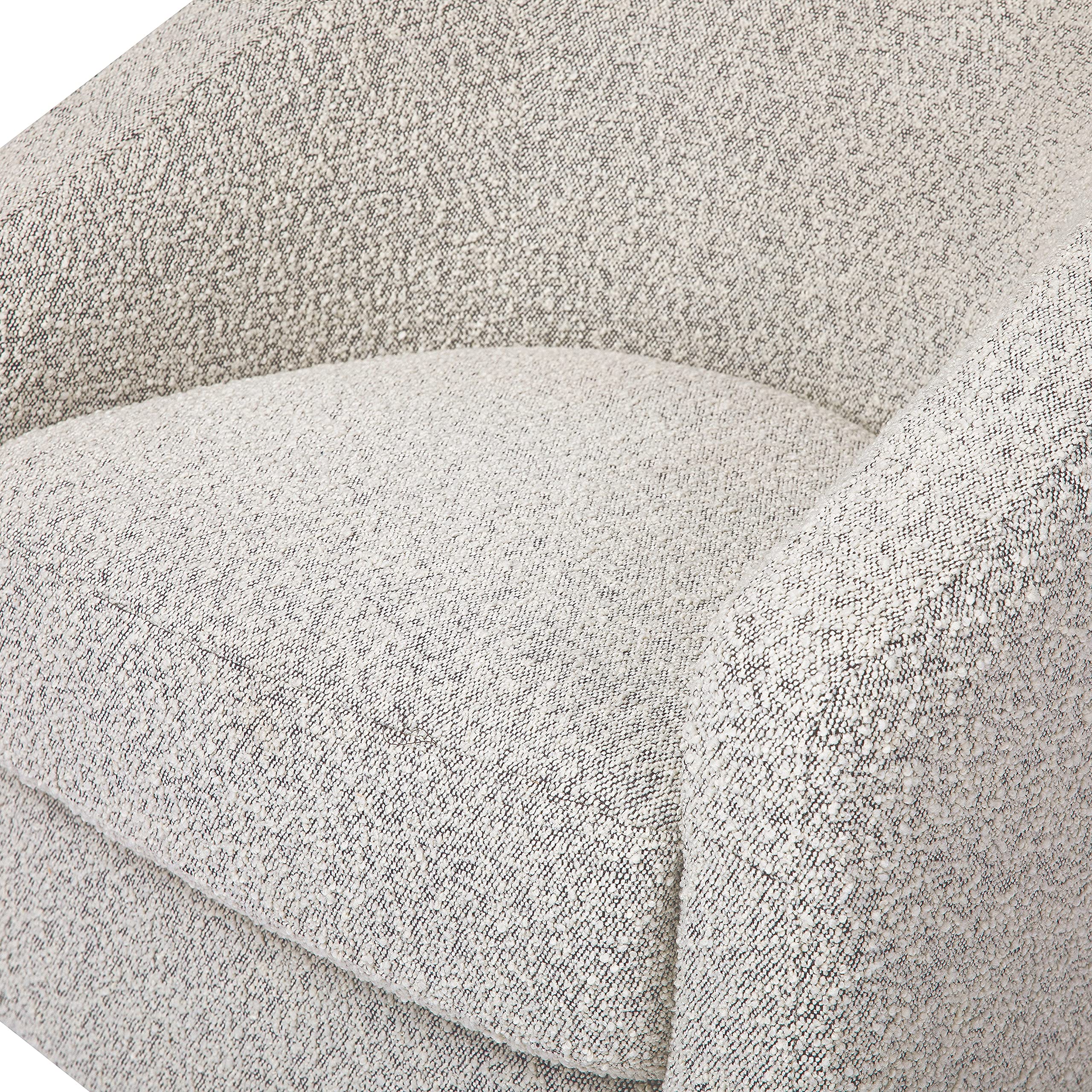 babyletto Madison Swivel Glider in Black White Boucle, Greenguard Gold and CertiPUR-US Certified