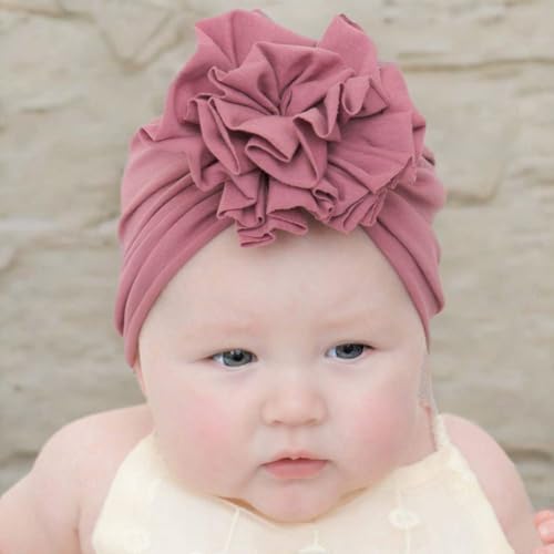 Happy Cherry 6 Pcs Baby Turban Knot Hats Newborn Infant Toddler Hospital Hat Cotton Head Wrap
