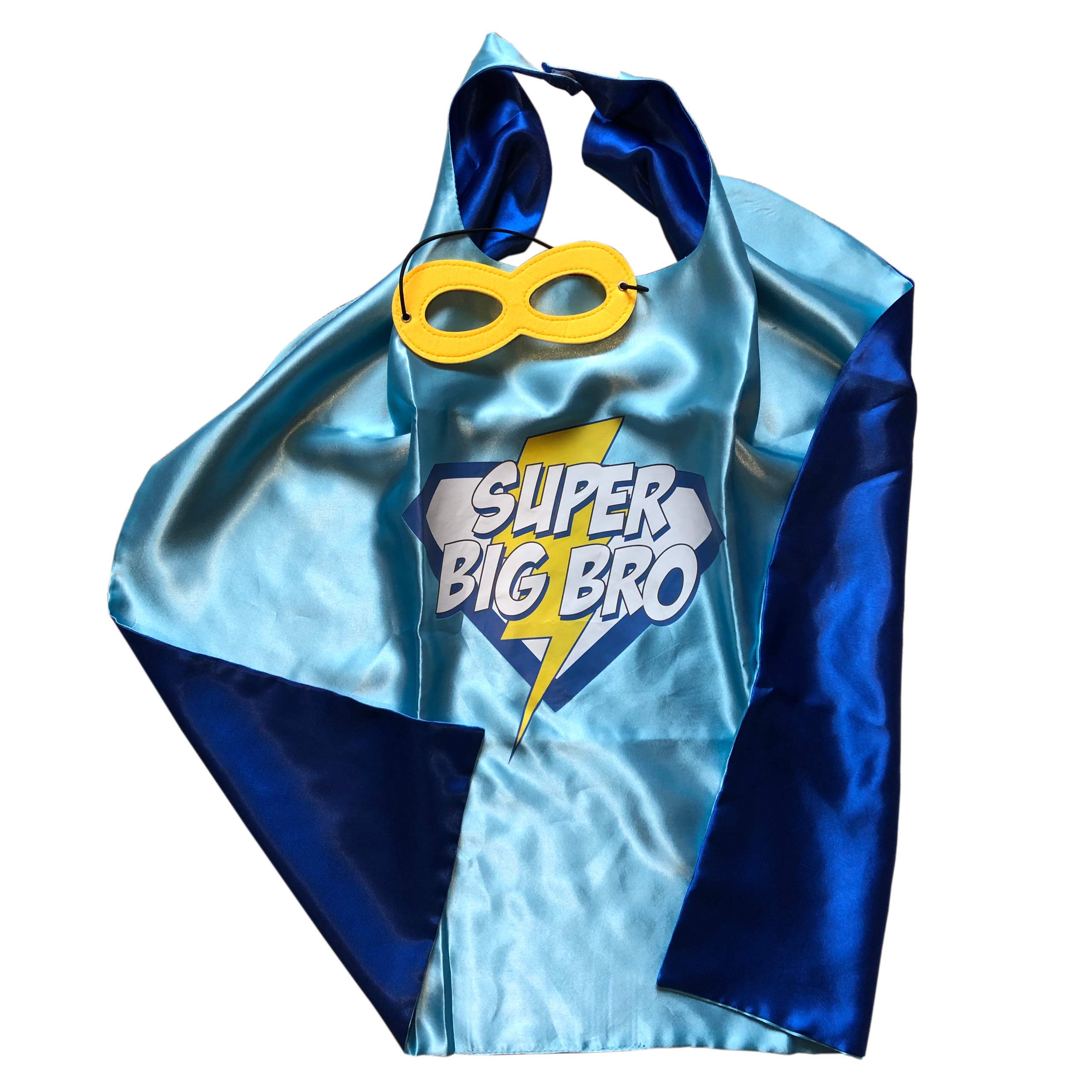 FUNNY PARTY PIECES Superhero Sibling Inspirational Cape And Mask Set Great For Those Little Role Models Expecting A Sibling (Brother)