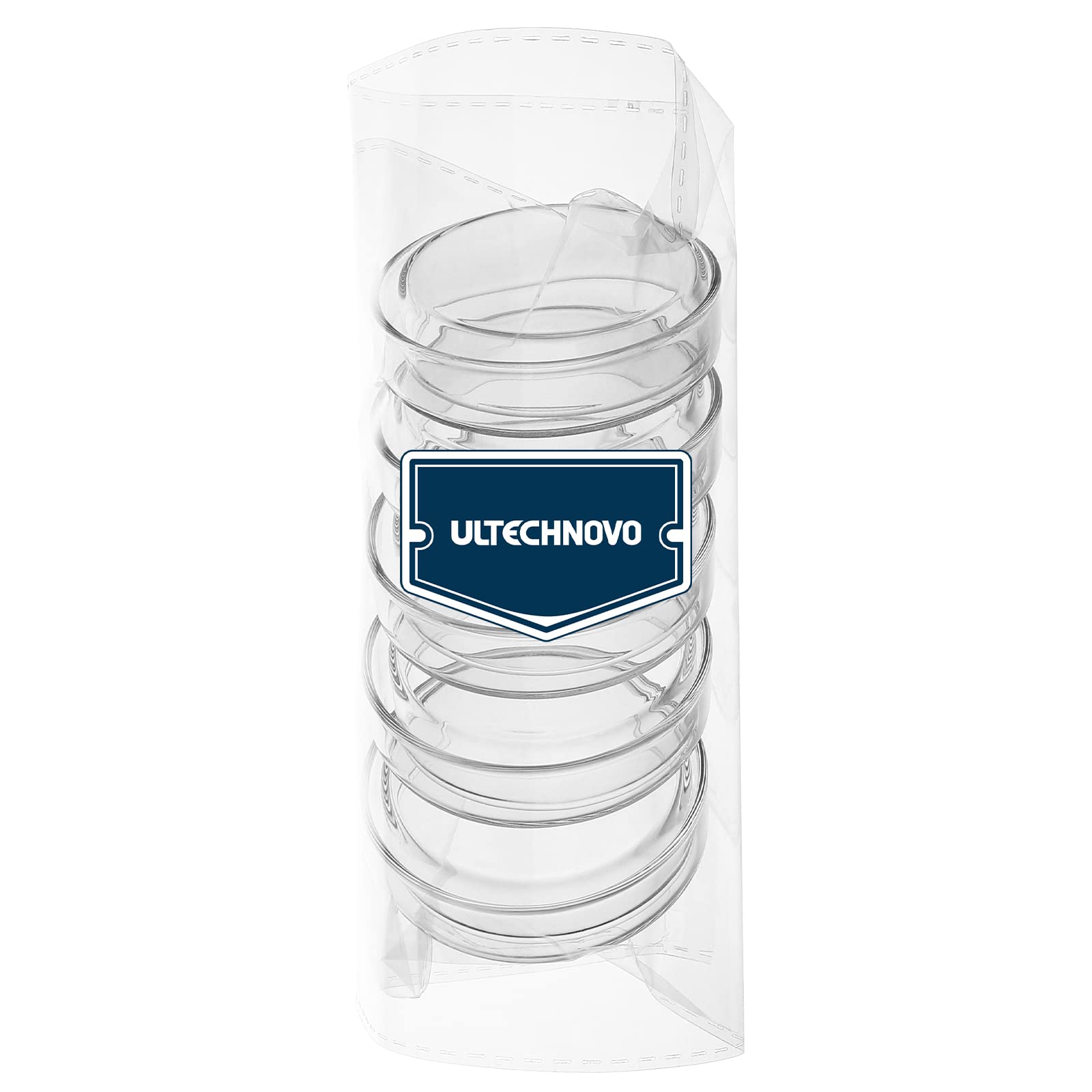 Petri Dishes with Lids Glass Petri Dishes Culture High Borosilicate Petri Dishes 5Pcs