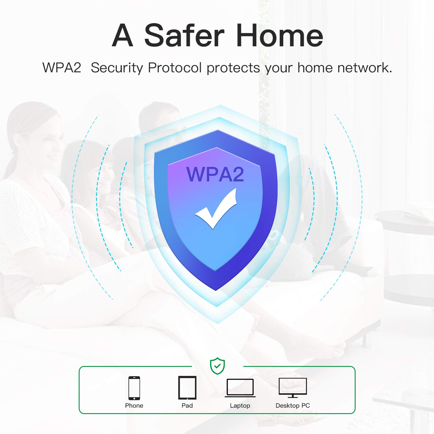 Ancatus-WiFi Extender AC1200, Supports WPS, Covers up to 1200 sq.ft. and 25 Devices, 1200Mbps Dual Band WiFi Booster with External Antennas, WiFi Repeater, Repetidor de Señal, Wall Plug Design(A2)