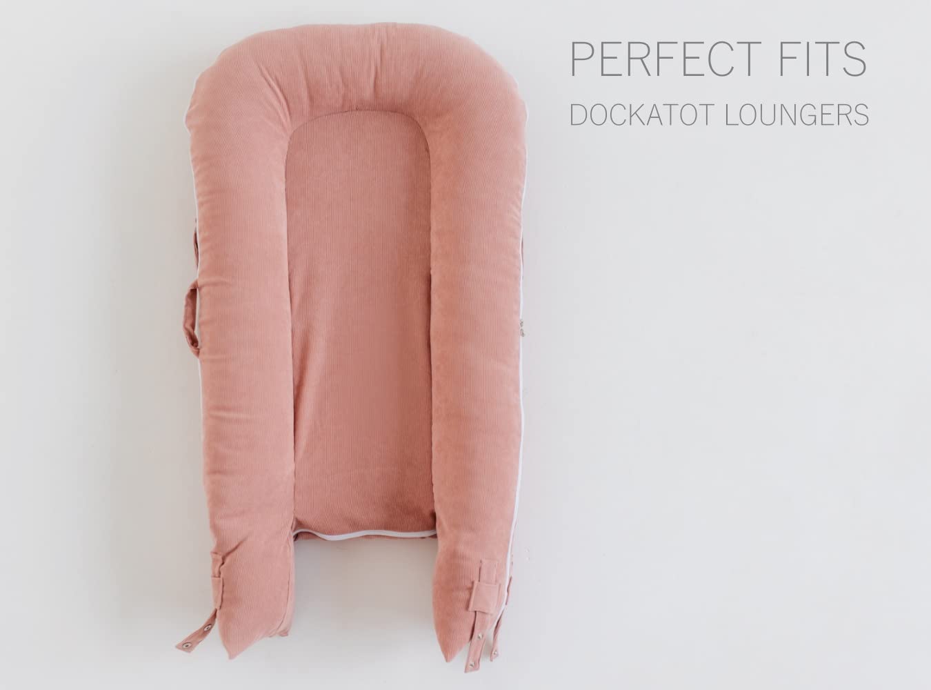Lounger Cover by Sofia Amber – Cover ONLY for DockAToT and Sleepyhead Deluxe + Docks - Baby nest Sleep Pod Replacement Extra Cover - Pink