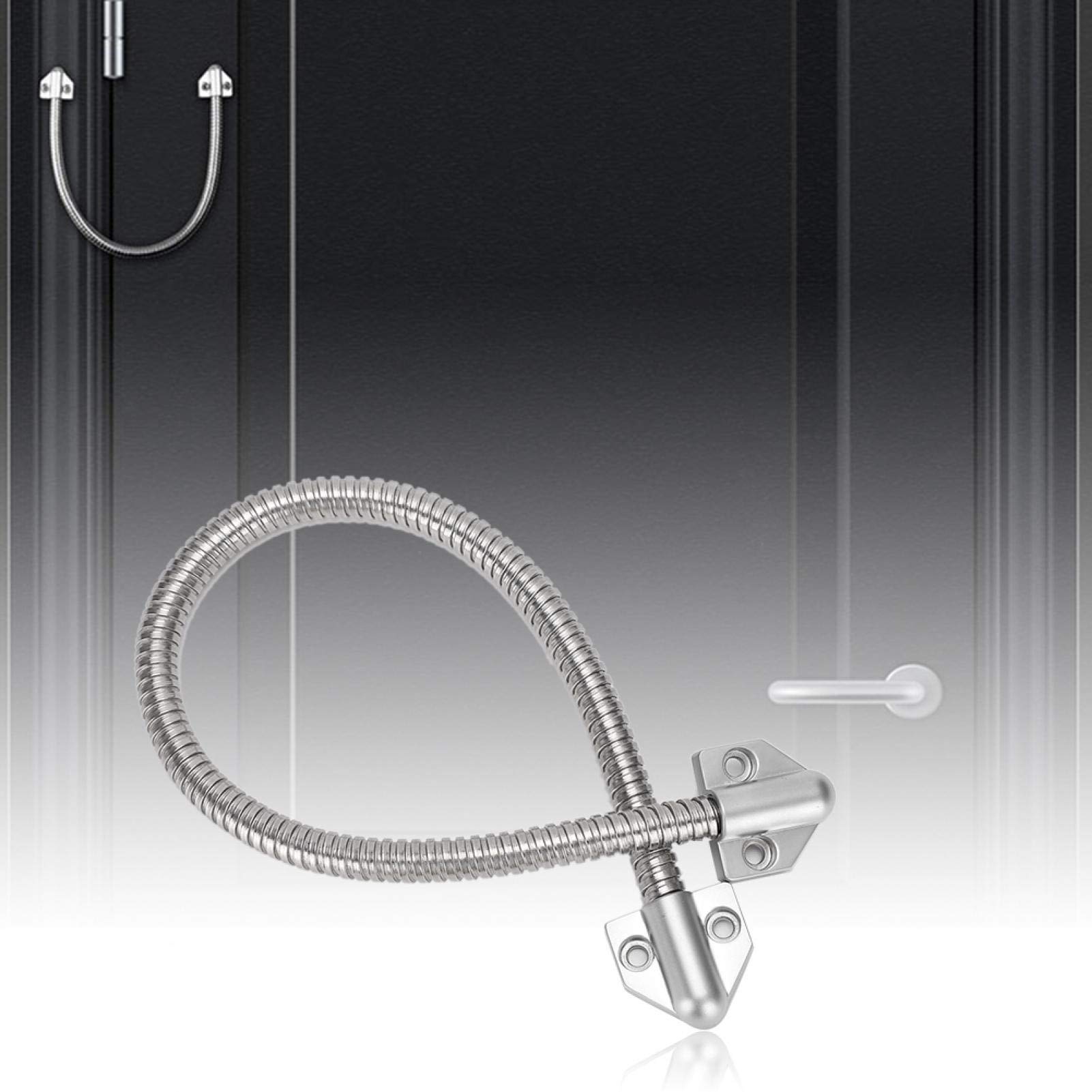 Armored Loop Power Transfer, Door Wire Conduit Flexible Gooseneck Door Cable Protector, Stainless Steel Exposed Mounting Sleeve, Access Wire Protector for Access Control System Video Line Door Lock