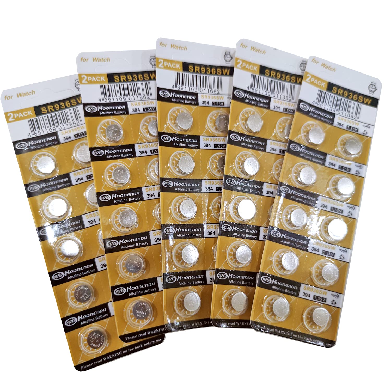 50pcs AG9 Button Watch Coin Cell 1.5V 394 SR936SW LR936 LR45 SR93 Alkaline AG9 Batteries for Watches, Laser Sight, Thermometer, Flashlight, Electronic Doorbell, LED Magnification Loupes