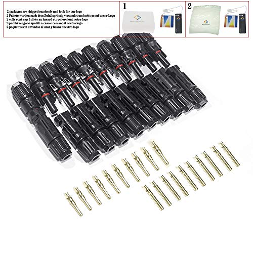 10Pairs Connector Solar Connector Solar Panel Connectors Male Female IP67 TUV 1000Vdc UL 600Vdc Solar