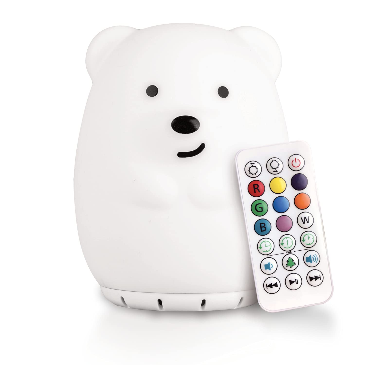 Lumipets Bear, Kids Night Light, Play Music, Silicone Nursery Light for Baby and Toddler, Squishy Night Light for Kids Room, Animal Night Lights for Girls and Boys, Kawaii Lamp, for Bedroom