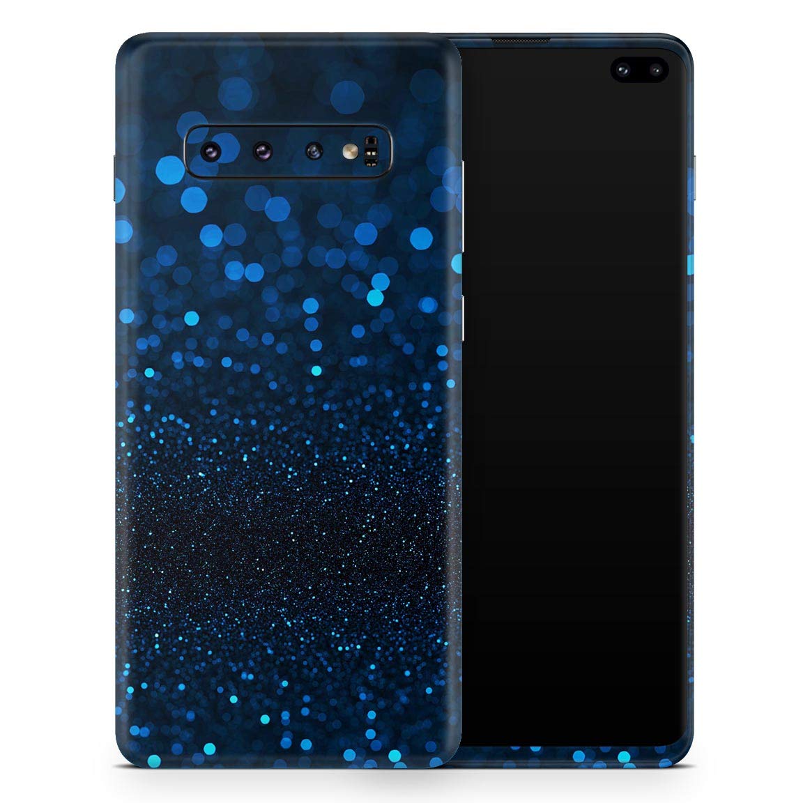 DesignSkinz 50 Shades of Unflocused Blue - Protective Vinyl Decal Wrap Skin Cover Compatible with The Samsung Galaxy S20 (Full-Body, Screen Trim & Back Glass Skin)