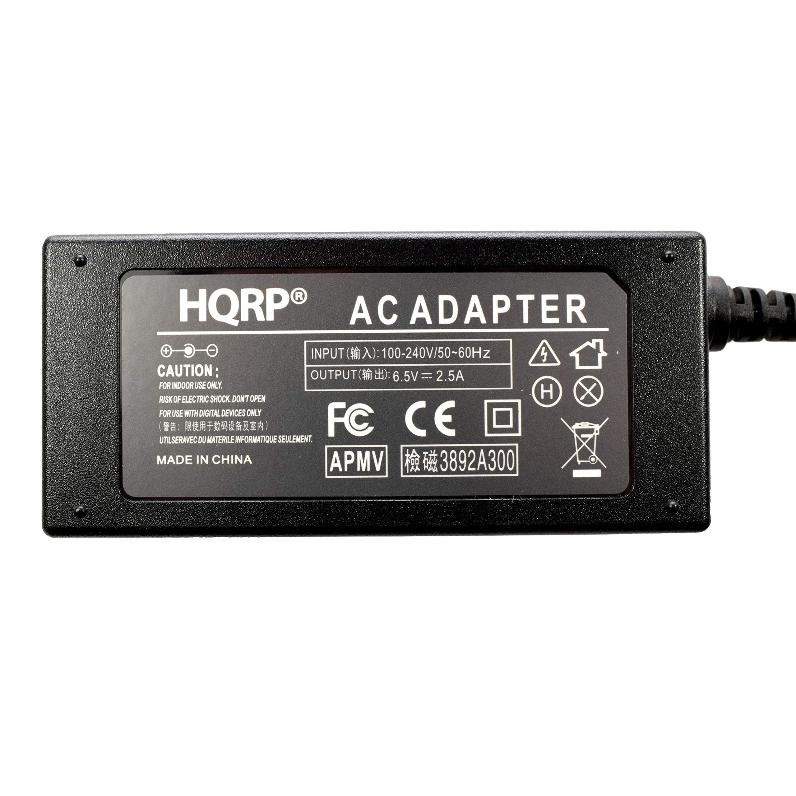 HQRP 6.5V AC Adapter Compatible with Blackstar PSU-1 PSU1FLY, Fly-3 Mini Guitar Combo Amplifier, Fly-103 Speaker Power Supply Cord + Euro Plug Adapter