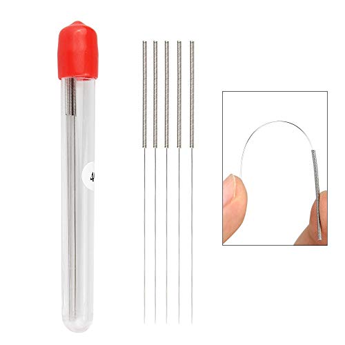 5Pcs Stainless Steel Cleaning Needle 0.15mm 0.2mm 0.25mm 0.3mm 0.35mm 0.4mm Part Drill for V6 Nozzle 3D Printers Parts liuqiangmeiguo (Size : 0.2mm)