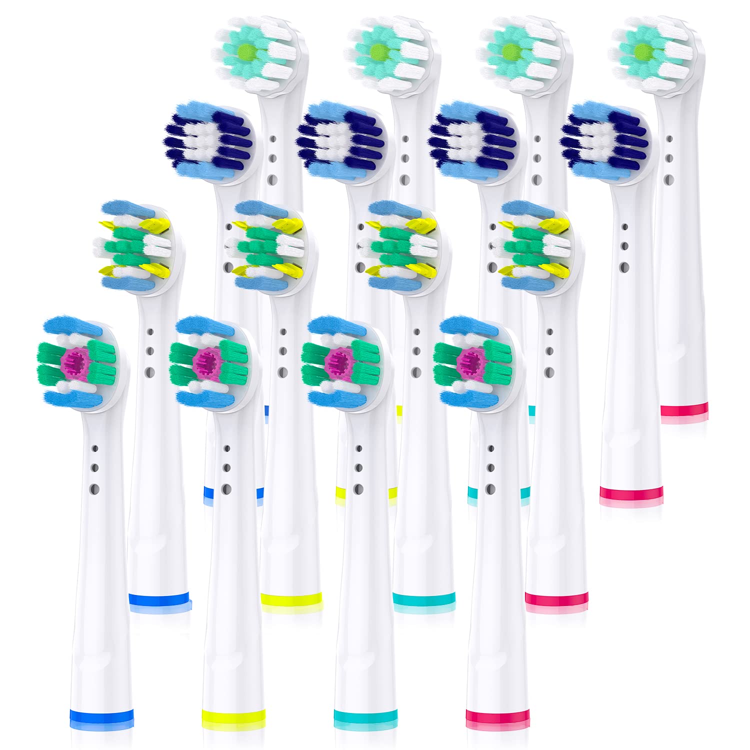 Toothbrush Heads for Professional Electric Toothbrush Replacement Heads Compatible with Pro Genius and Smart 16 Pack