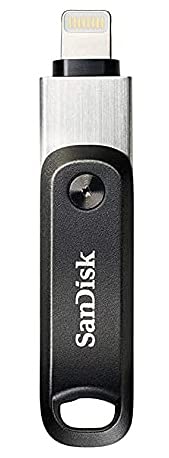 SanDisk 256GB iXpand Flash Drive Go for iPhone, iPad, Computer, Laptop - USB 3.0 Dual Drive with Reversible Lightning/TypeA Connectors SDIX60N-256G-GN6NE Bundle with 1 Everything But Stromboli Lanyard