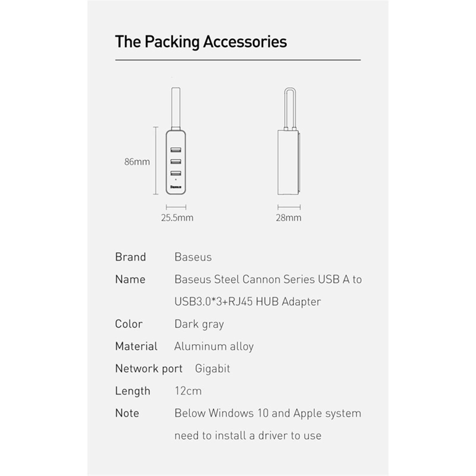 WJCCY USB 3.0 HUB USB A to RJ45 LAN Adapter Multi USB 3 USB 3.0 Hub Converter Dock USB Splitter